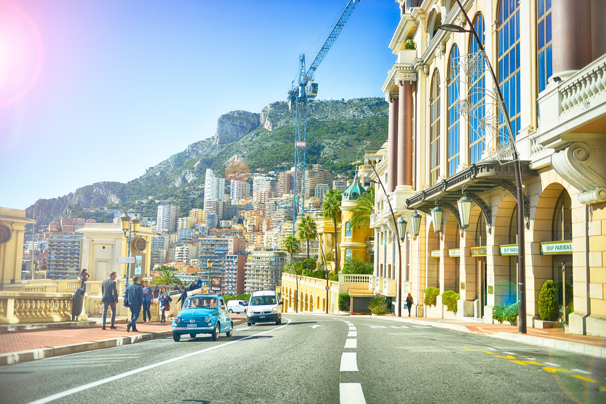 Street In Monaco With Cars, People And European Buildings - BuyDig.com Blog